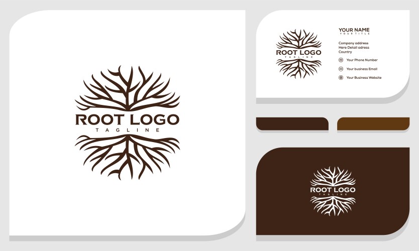 Nature green logo plant and leaves Royalty Free Vector Image