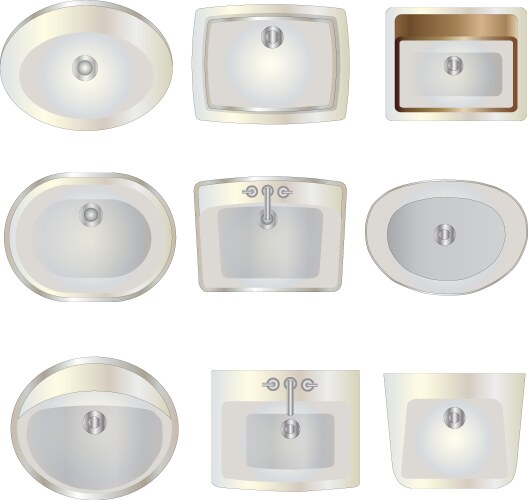 People standing top view set 10 Royalty Free Vector Image