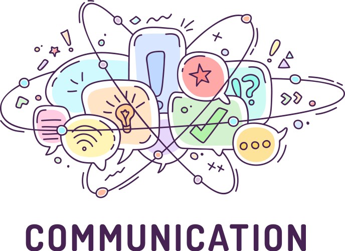 Communication symbol Royalty Free Vector Image