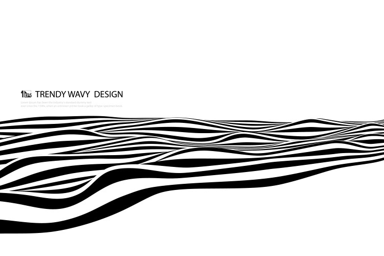 Black Line Wave White Vector Images (over 190,000)