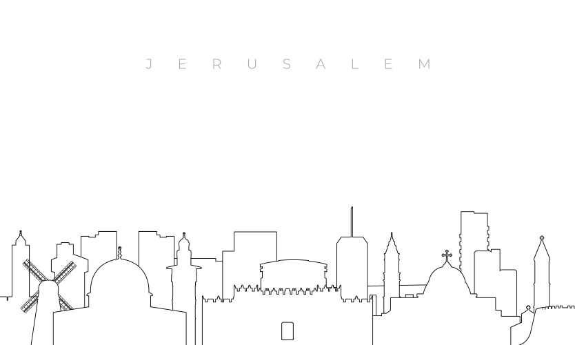 Jerusalem Skyline Early Morning Jerusalem Skyline Construction