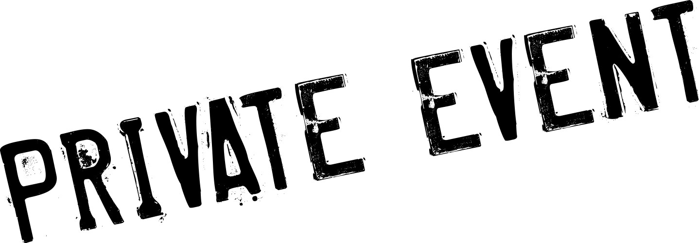 Private event rubber stamp Royalty Free Vector Image