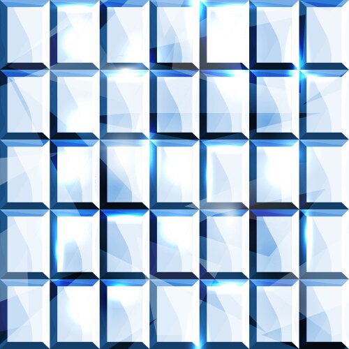 Seamless 3d white diamond background texture Vector Image