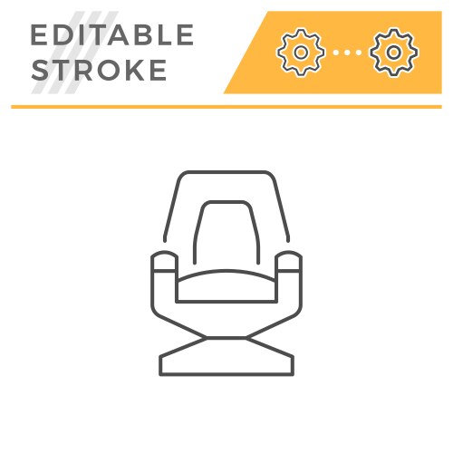 Armchair folding chair cartoon Royalty Free Vector Image