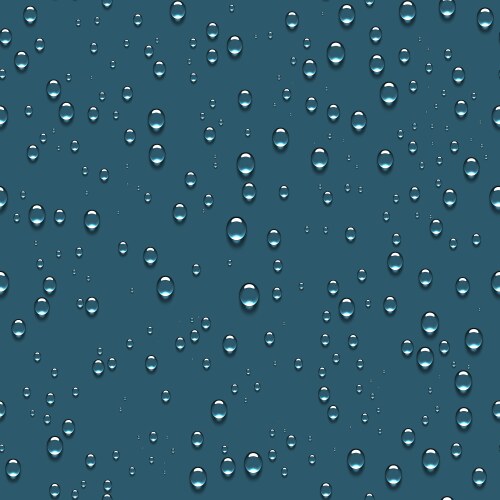Water transparent drops seamless pattern Vector Image