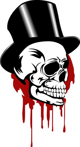 Skull in toque and crossed ladles Royalty Free Vector Image