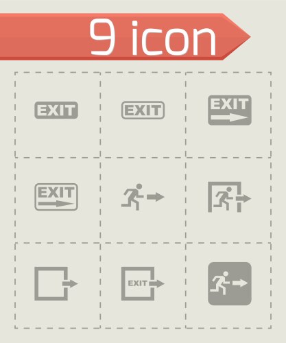 Airport sign set Royalty Free Vector Image - VectorStock