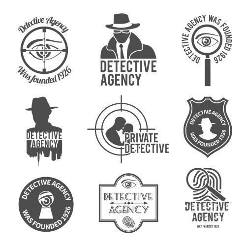 Detective Stickers Vector Images (over 2,300)