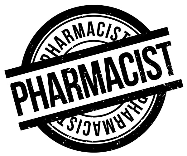 Pharmacist rubber stamp Royalty Free Vector Image