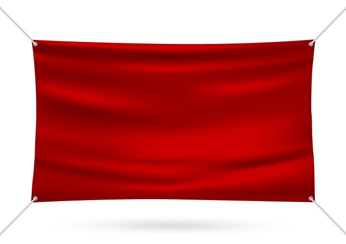 Red and white banner Royalty Free Vector Image