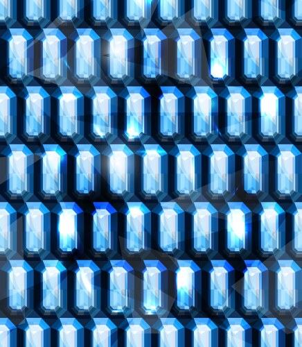 Seamless 3d white diamond background texture Vector Image