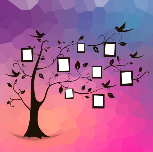 Memories tree Royalty Free Vector Image - VectorStock