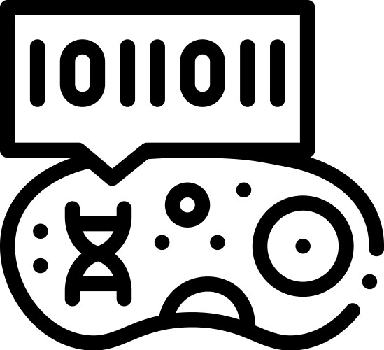 Cells icon thin linear style design isolated Vector Image