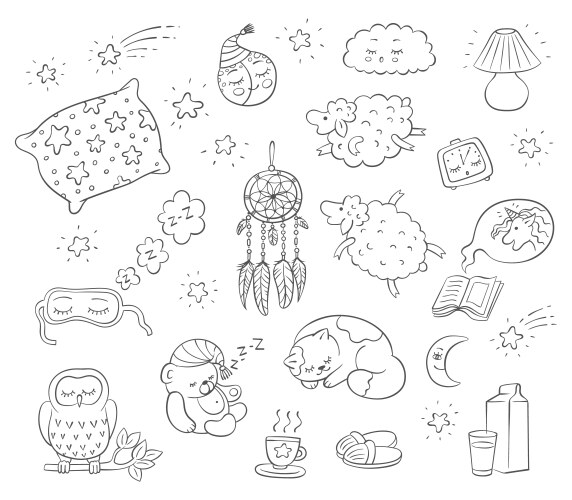 Abstract sketch blue sky clouds icon Royalty Free Vector