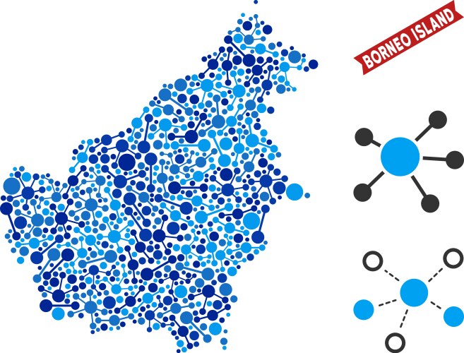Blue Island Borneo Vector Images (over 180)