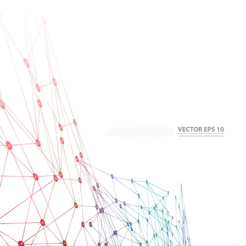 Network background abstract polygon Royalty Free Vector