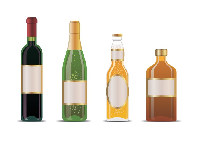 Wine bottle Royalty Free Vector Image - VectorStock