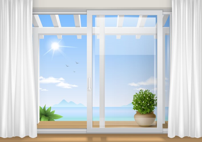 Open window Royalty Free Vector Image - VectorStock