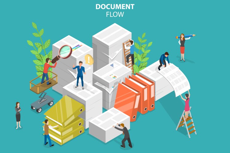 3d isometric flat conceptual Royalty Free Vector Image