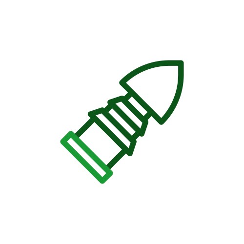 Bullet icon duocolor green military Royalty Free Vector
