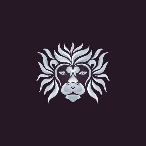 Chinese lion logo Royalty Free Vector Image - VectorStock