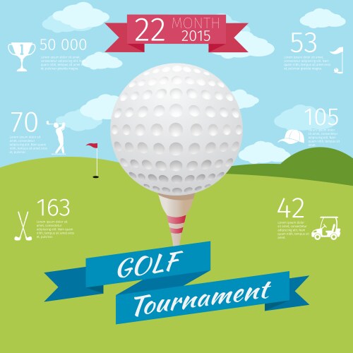 Golf poster design Royalty Free Vector Image - VectorStock