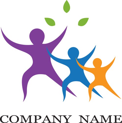 Logo kids Royalty Free Vector Image - VectorStock