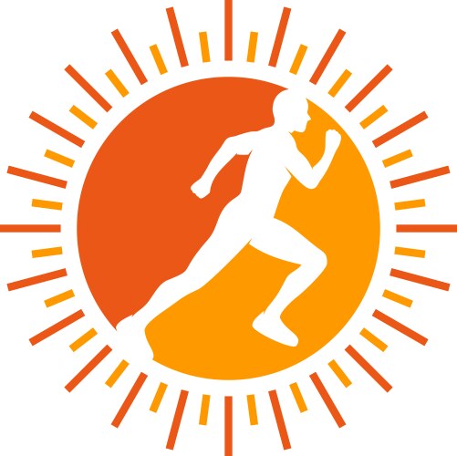 Logo of the sun and sea Royalty Free Vector Image