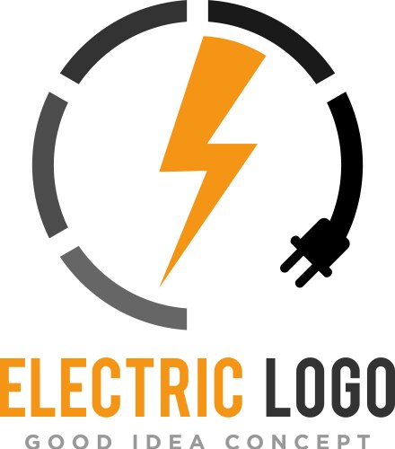 Electrical logo design – Royalty-Free Vector | VectorStock