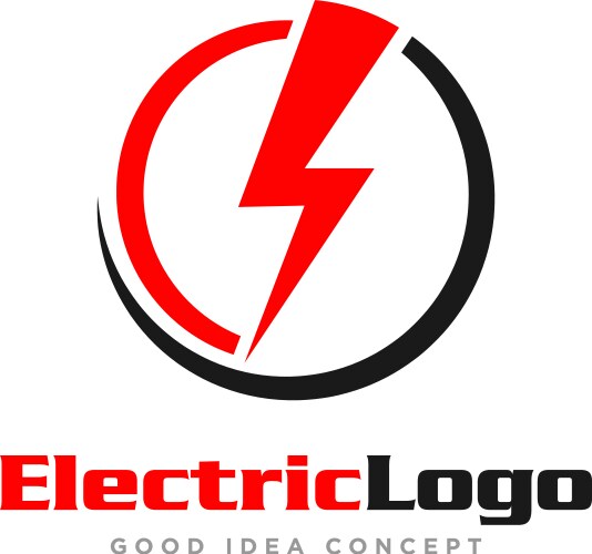 Electrical logo design Royalty Free Vector Image