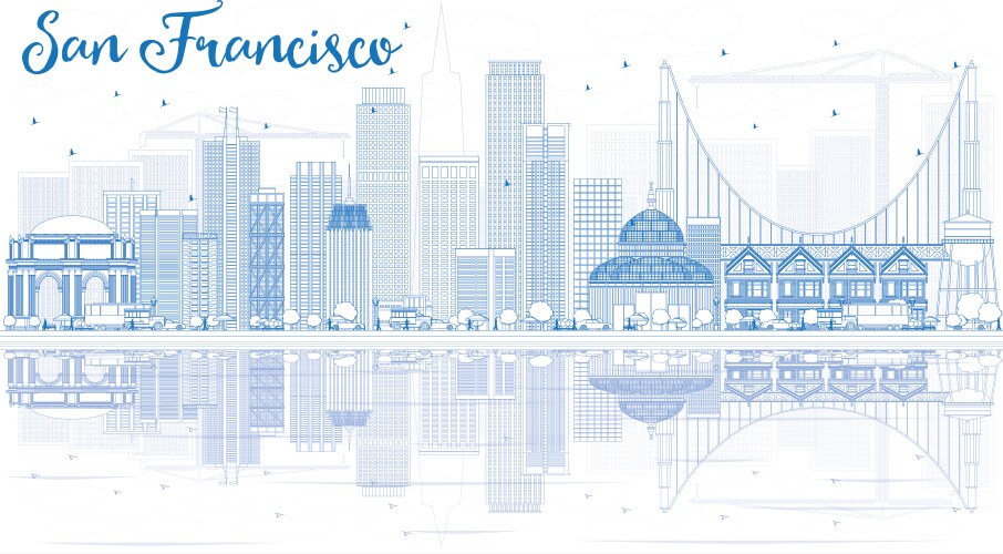 San Francisco Skyline Vector Images (over 1,000)
