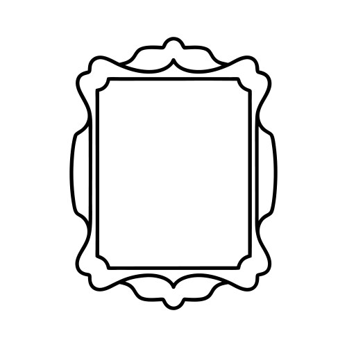 Frame silhouette Royalty Free Vector Image - VectorStock