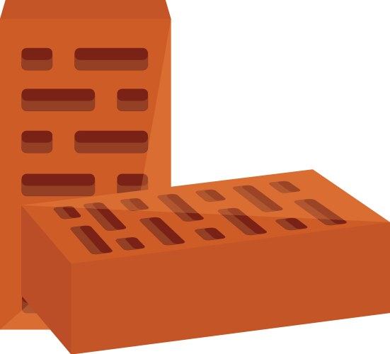 Brick isolated Royalty Free Vector Image - VectorStock