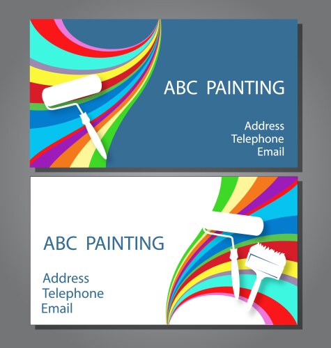 Painters Business Cards Vector Images (over 580)