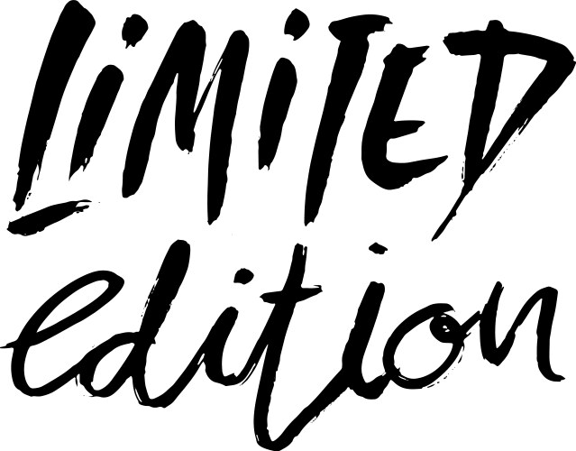 Limited edition modern lettering design Royalty Free Vector