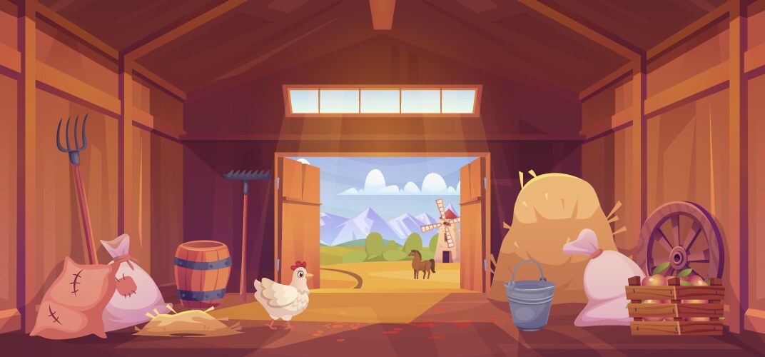 Cartoon Old Barn Page 2 | Cartoon Barn Stock Photos, Images And