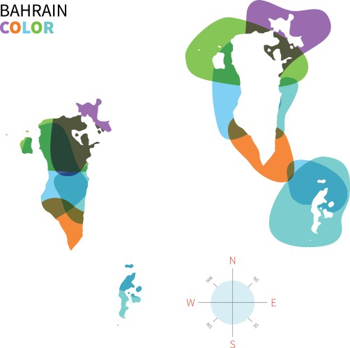 Travel to bahrain manama set cultural symbols Vector Image