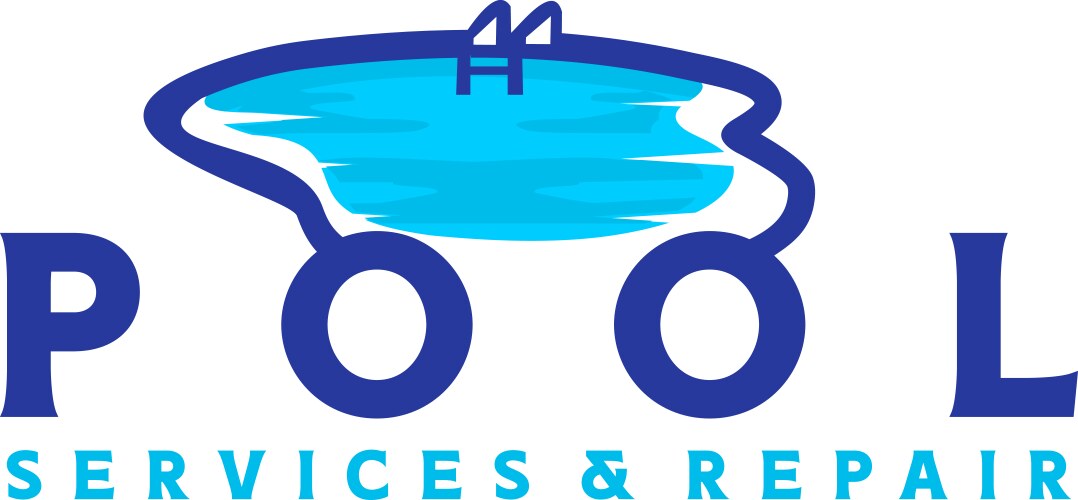 Pool restoration service Royalty Free Vector Image