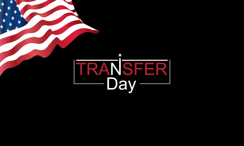 Art of transfer day a look at design Royalty Free Vector