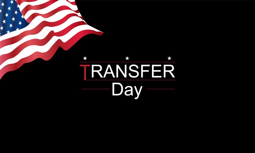 Captivating designs a showcase of transfer day Vector Image