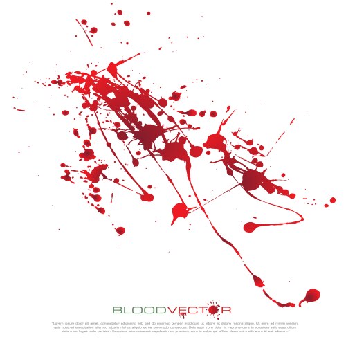 Blood splatter Royalty Free Vector Image - VectorStock