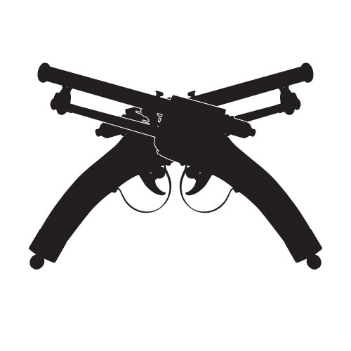 Crossed Shotgun Vector Images (over 1,300)