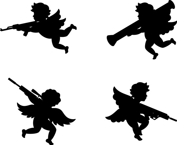 Angel with Gun Vector Images (over 220)