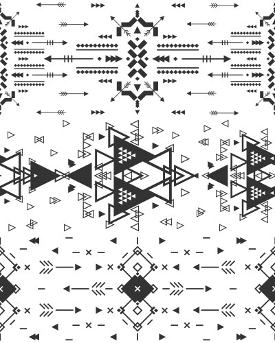 Tribal geometric design Royalty Free Vector Image