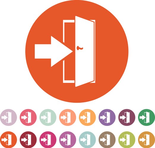 Login icon entry and input authorization Vector Image