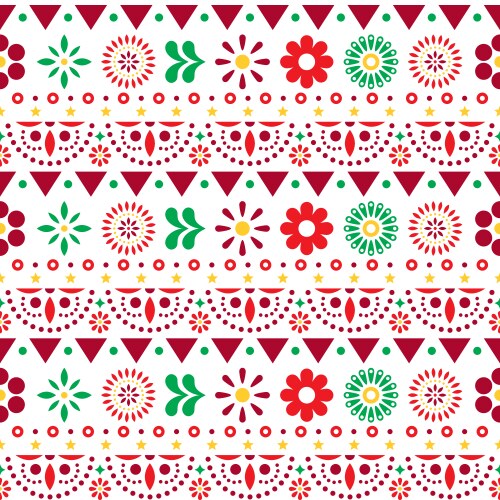 Mexican seamless textile pattern Royalty Free Vector Image