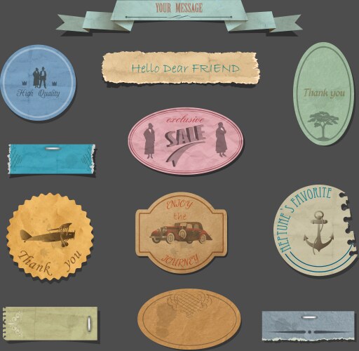 Scrapbooking paper elements Royalty Free Vector Image