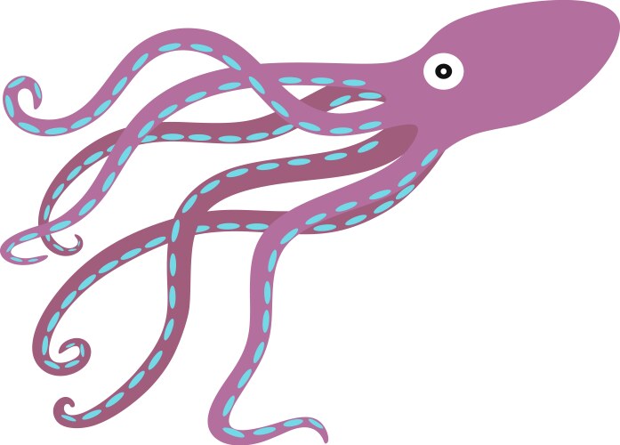 Blue-ringed octopus Royalty Free Vector Image - VectorStock