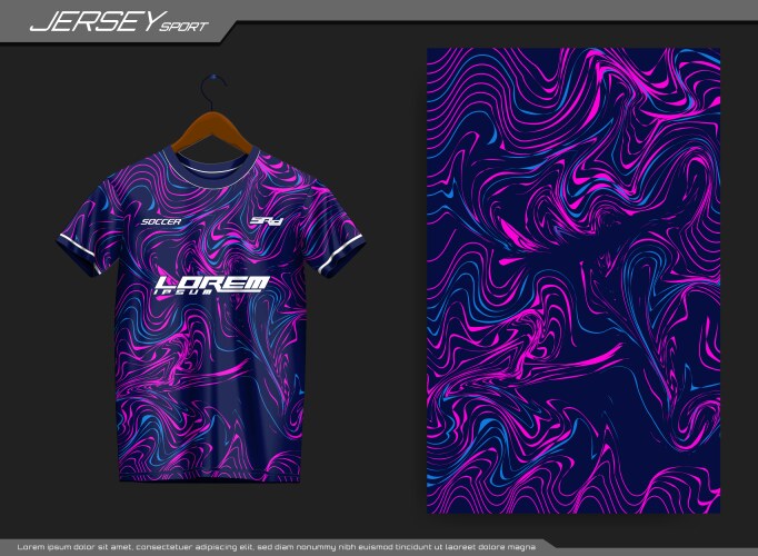 Sports geometric racing jersey design Royalty Free Vector