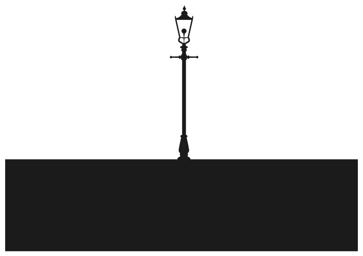 Vintage lamp post signs Royalty Free Vector Image